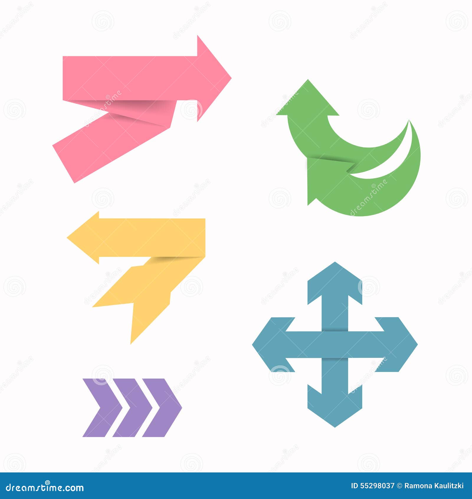 Arrow Stickers stock illustration. Illustration of stickers - 55298037