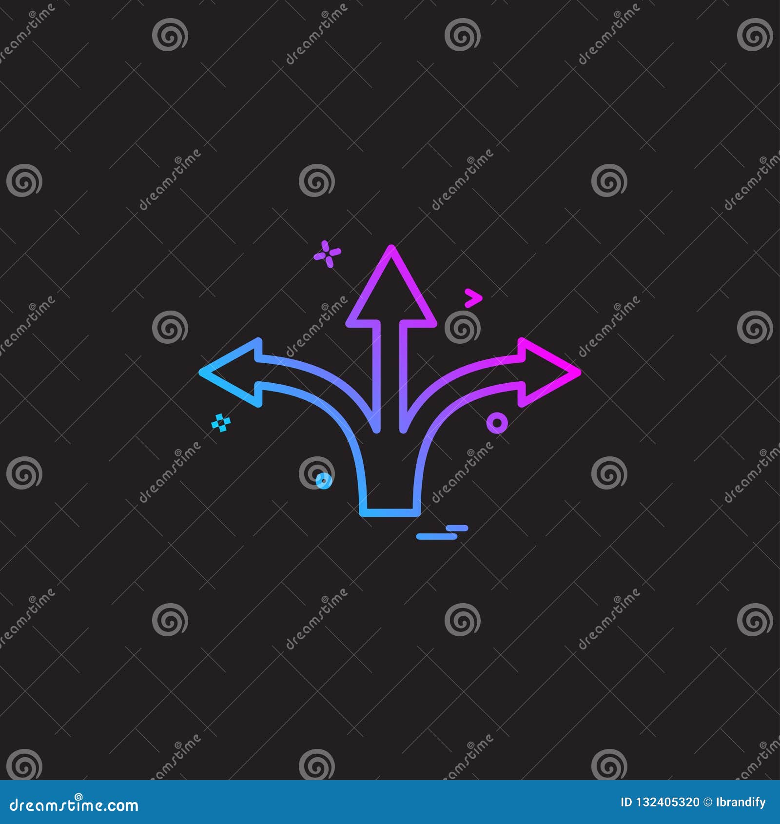 Arrow Straight Right Left Icon Vector Design Stock Vector ...