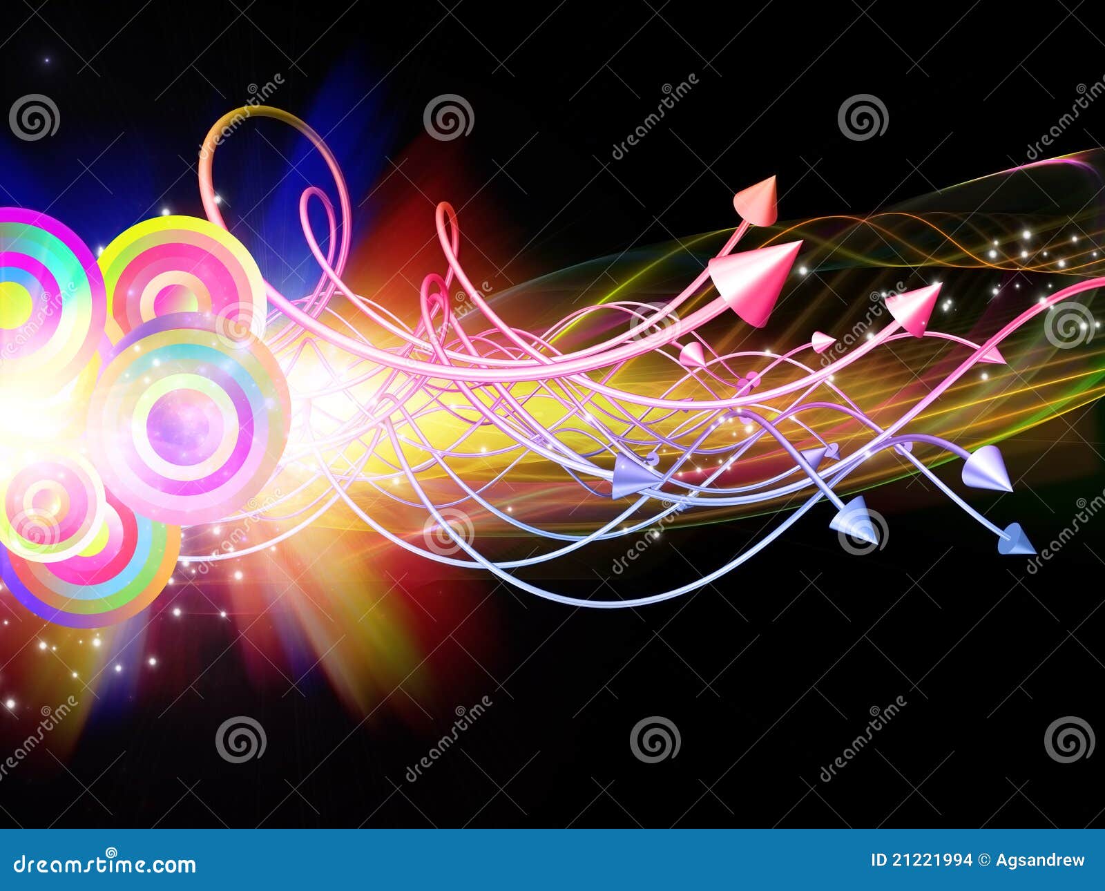 Arrow Stream stock illustration. Illustration of design - 21221994