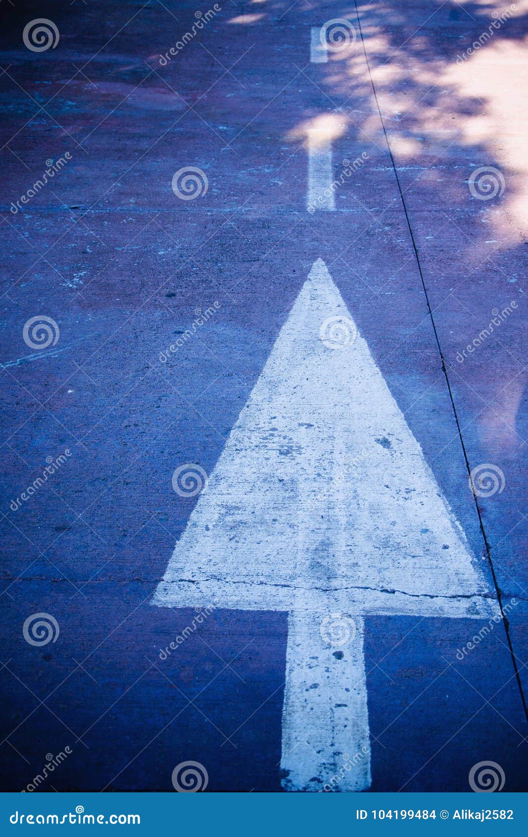 Arrow Street Sign on the Asphalt Stock Photo - Image of traffic ...