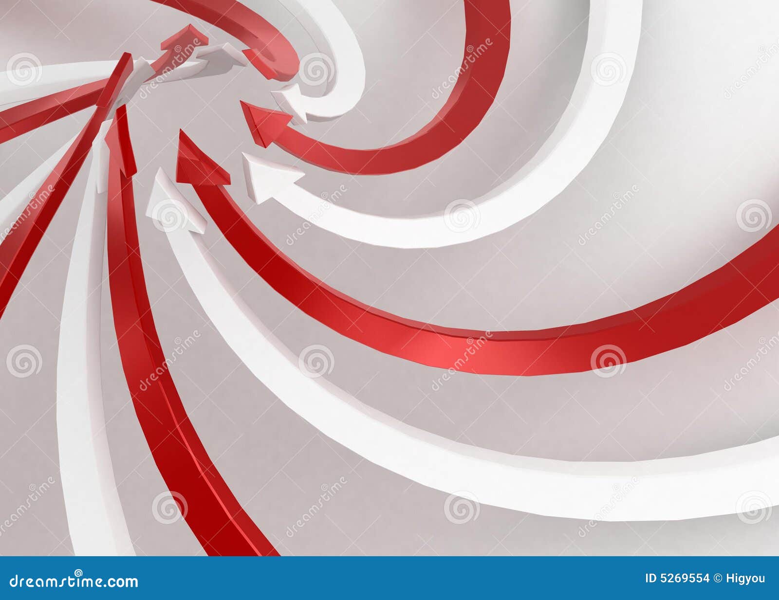 Arrow Swirl Rise stock illustration. Illustration of guide - 5269554