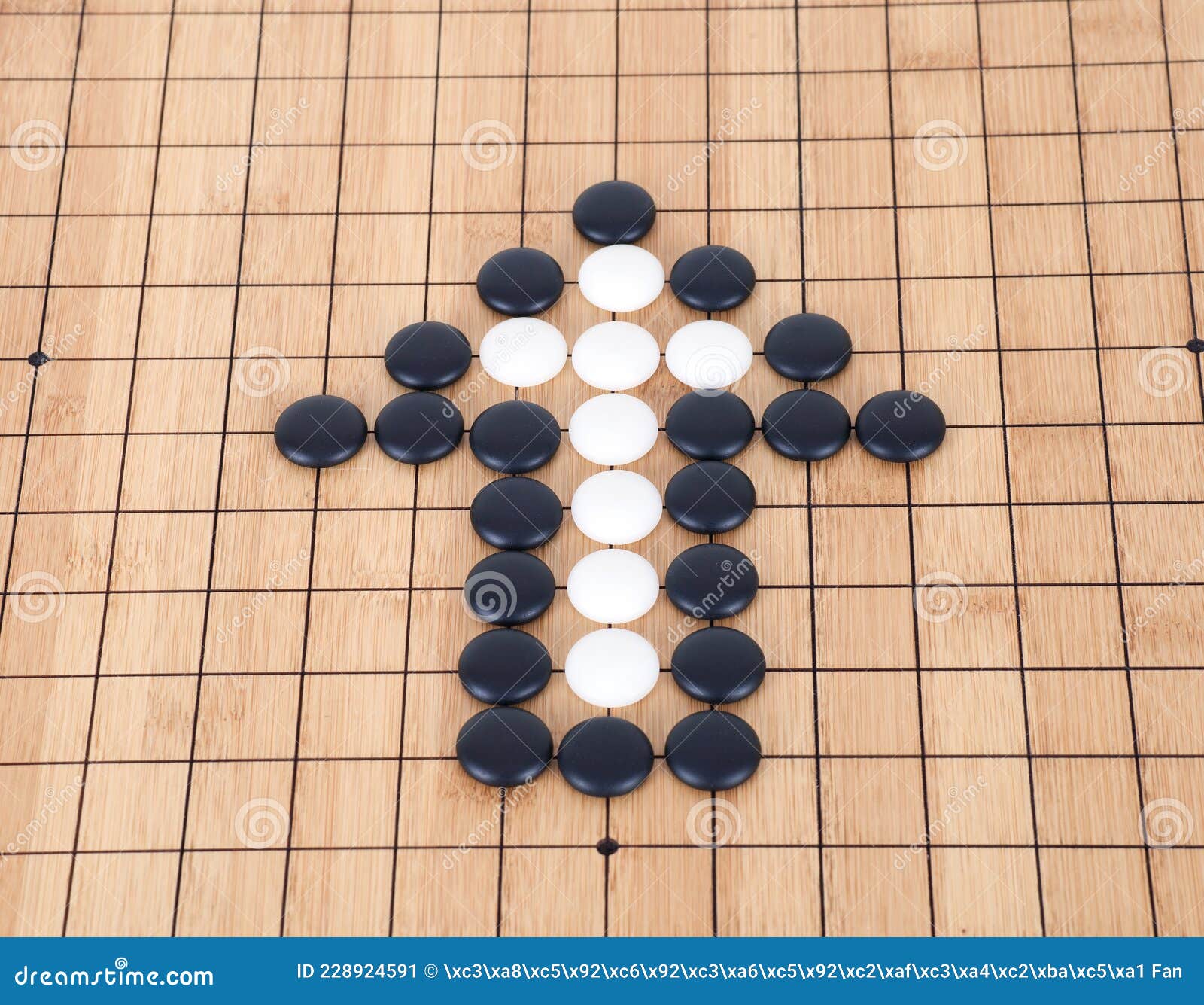 Arrow Symbol Composed Of Black And White Chess Pieces On A Chessboard ...