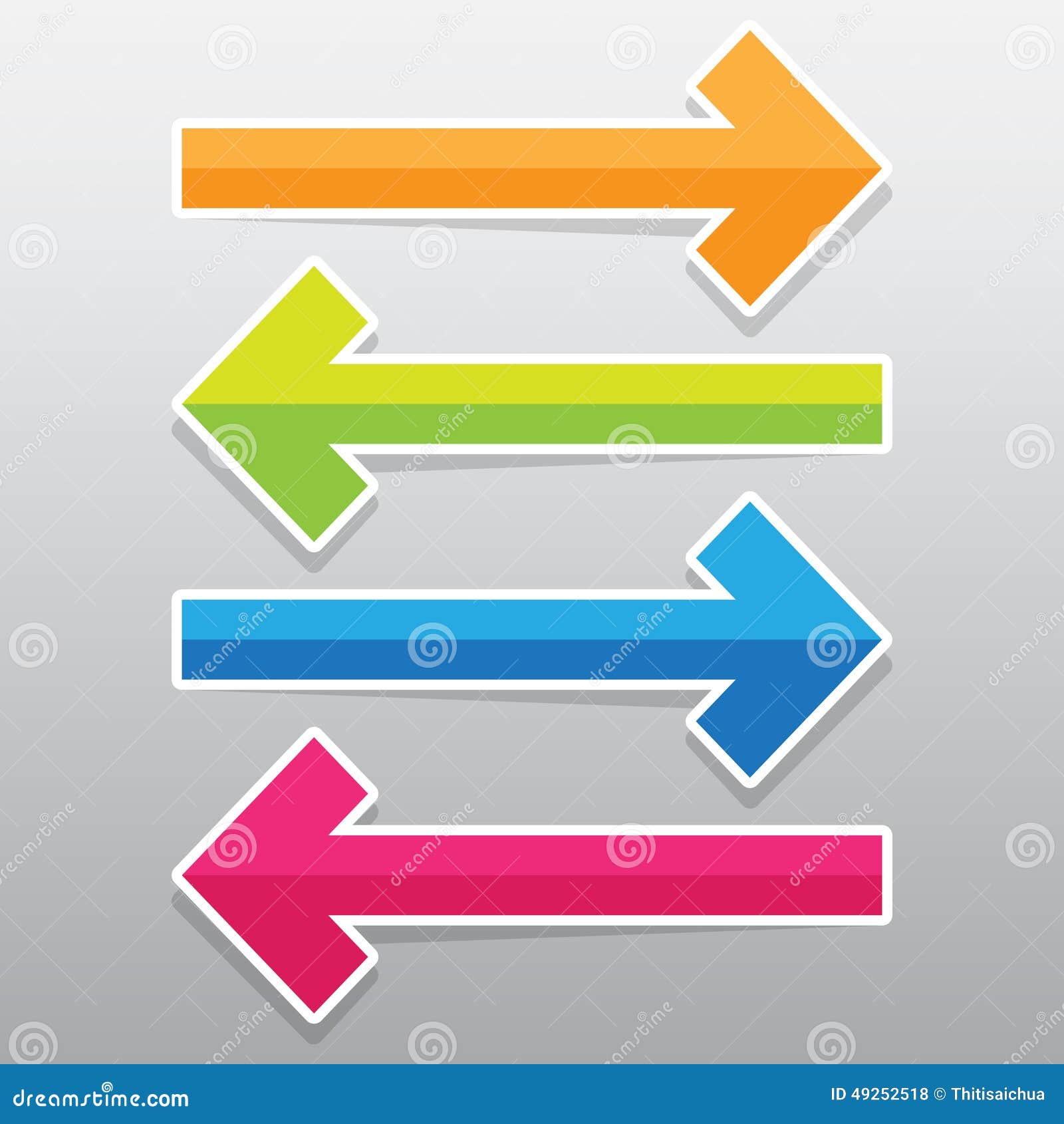 Arrow Symbol Icon, Vector Work Stock Illustration - Illustration of ...