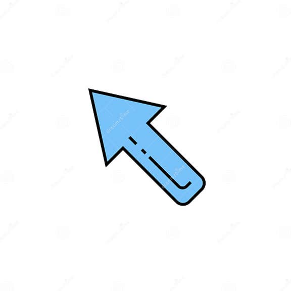Pointer line icon stock vector. Illustration of linear - 155290711