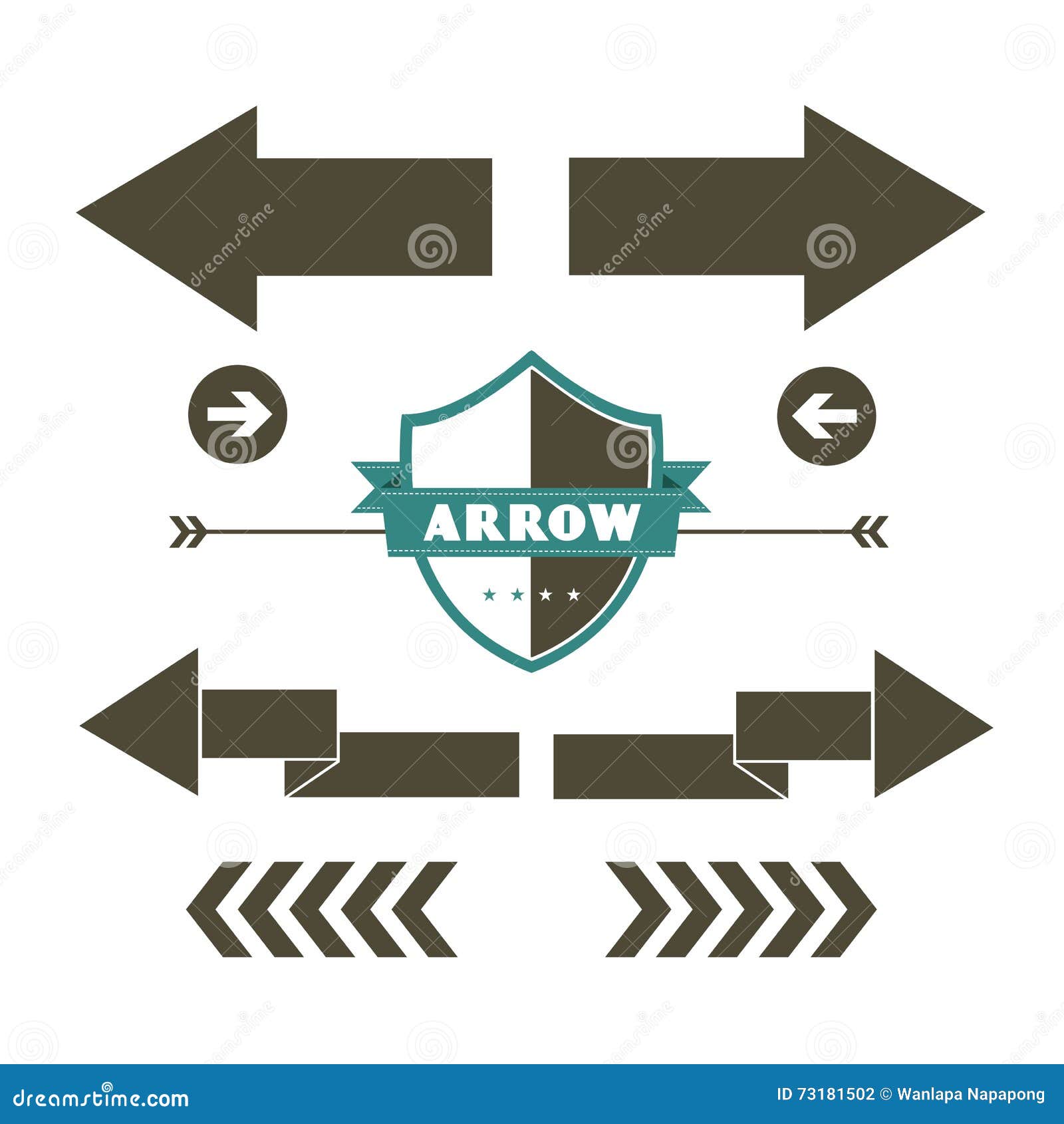 Arrow symbol stock vector. Illustration of vintage, button - 73181502