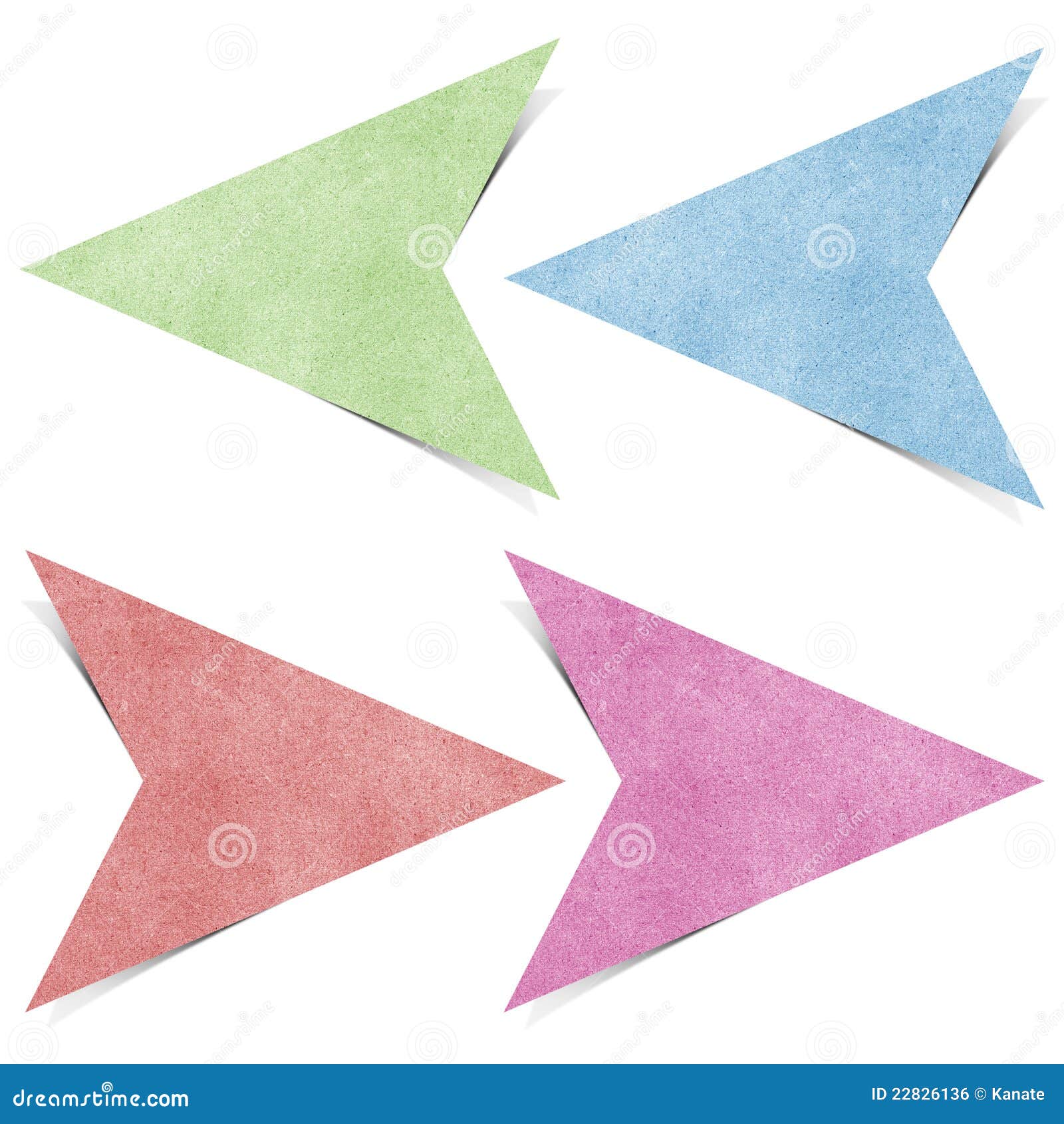 Arrow Tag Recycled Paper Craft Stock Photo - Image of element, brown ...