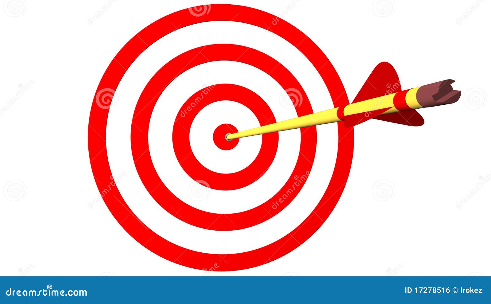 Arrow on Target stock illustration. Illustration of competitive - 17278516