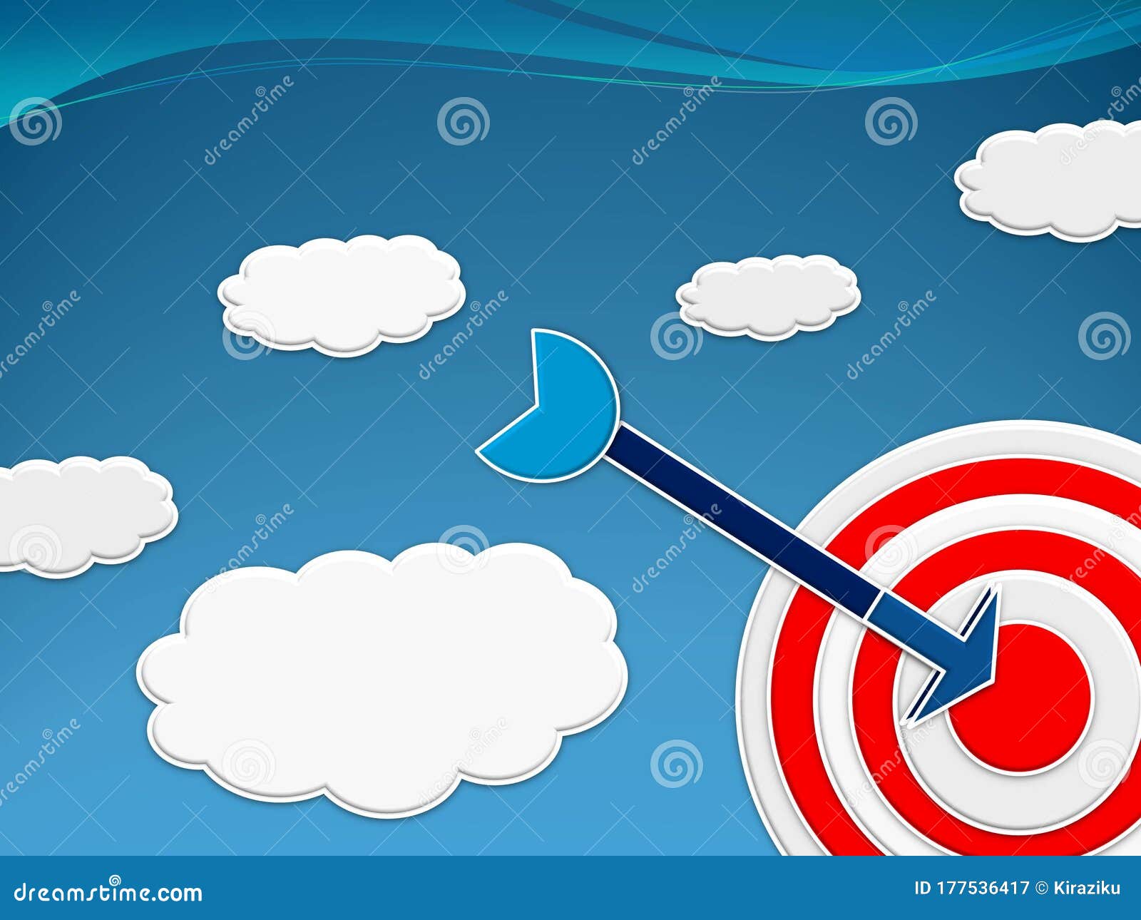 Arrow and target stock illustration. Illustration of house - 177536417