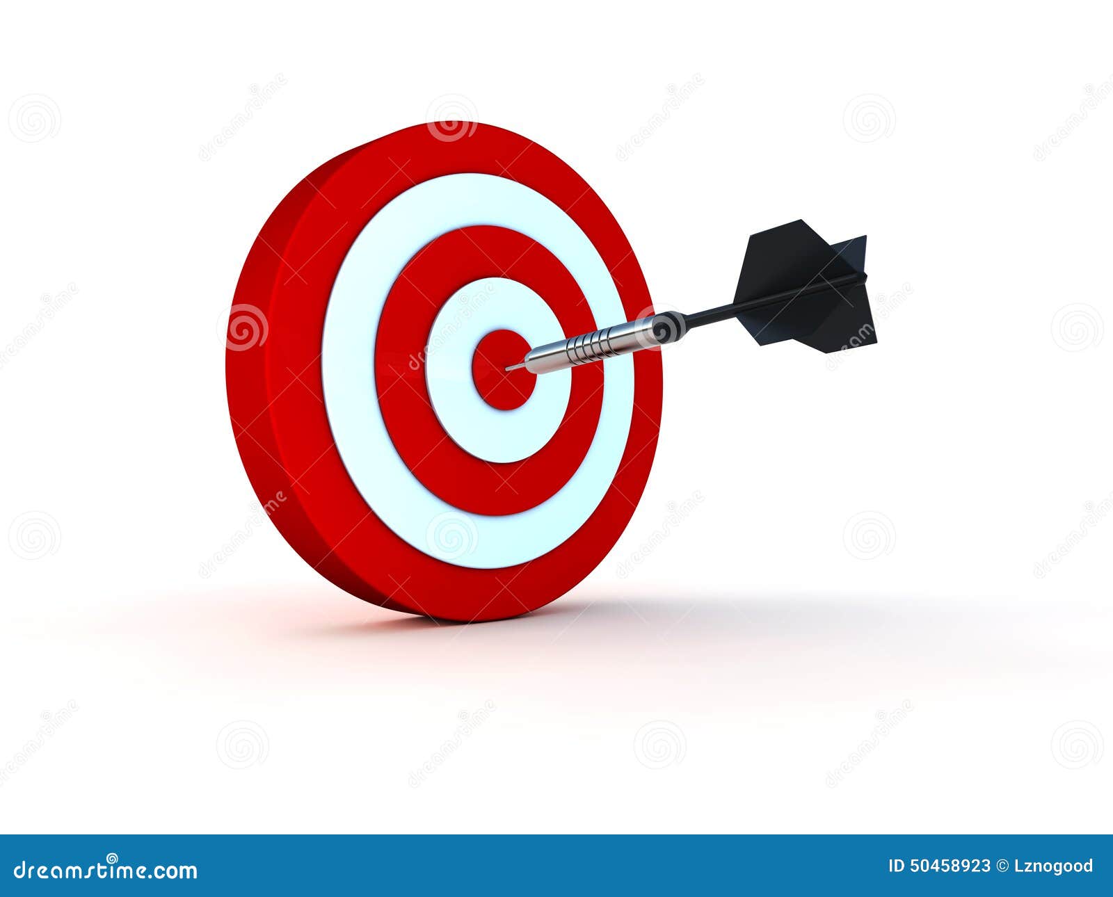 Arrow in target stock illustration. Illustration of circle - 50458923