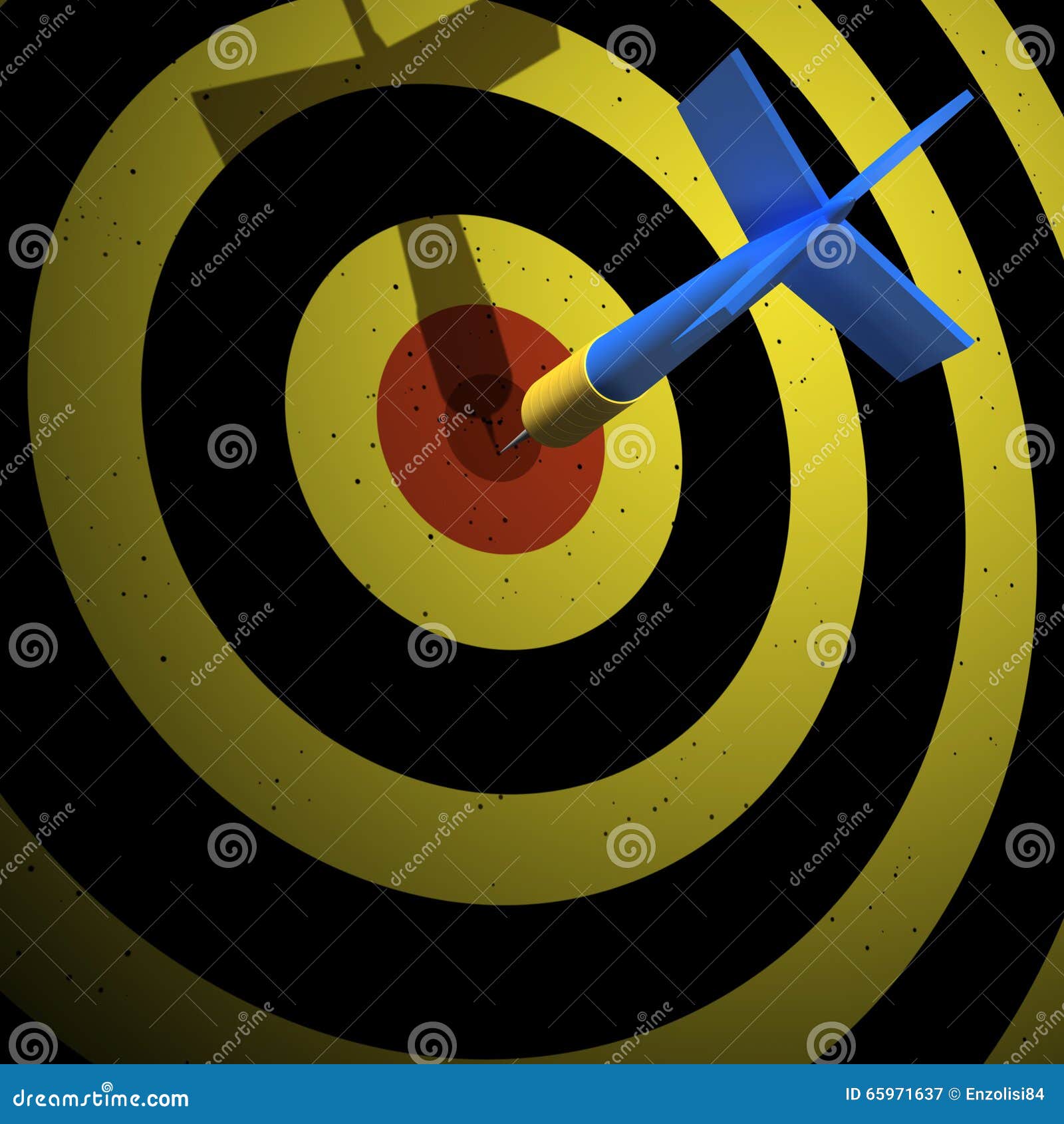 Arrow in target stock illustration. Illustration of black - 65971637