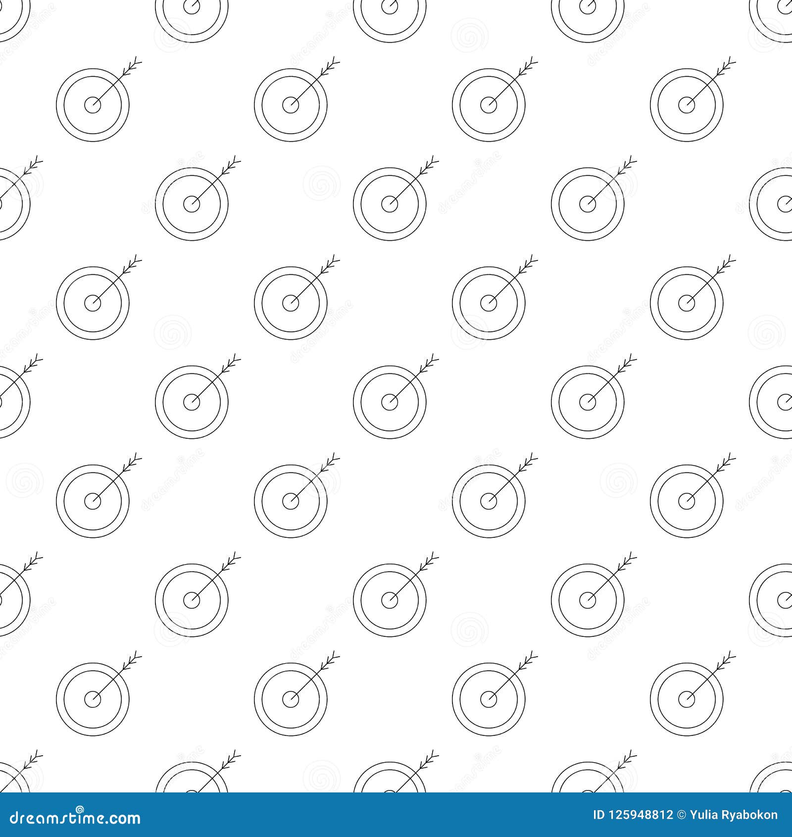 Arrow Target Pattern Seamless Stock Illustration - Illustration of ...