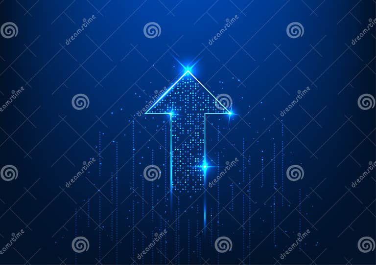Arrow Technology Background, Arrow Rising Upwards it Shows the Rapid Development and Growth of ...
