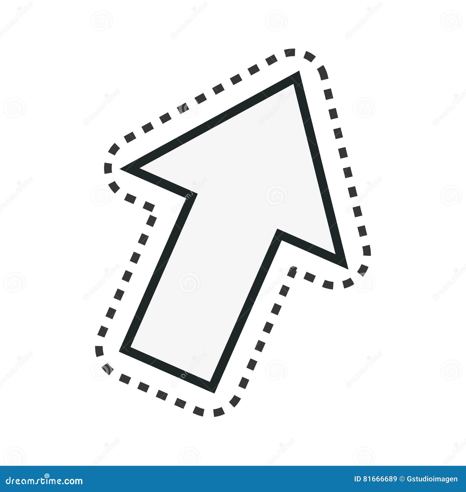 Arrow Technology Isolated Icon Stock Vector - Illustration of badge ...