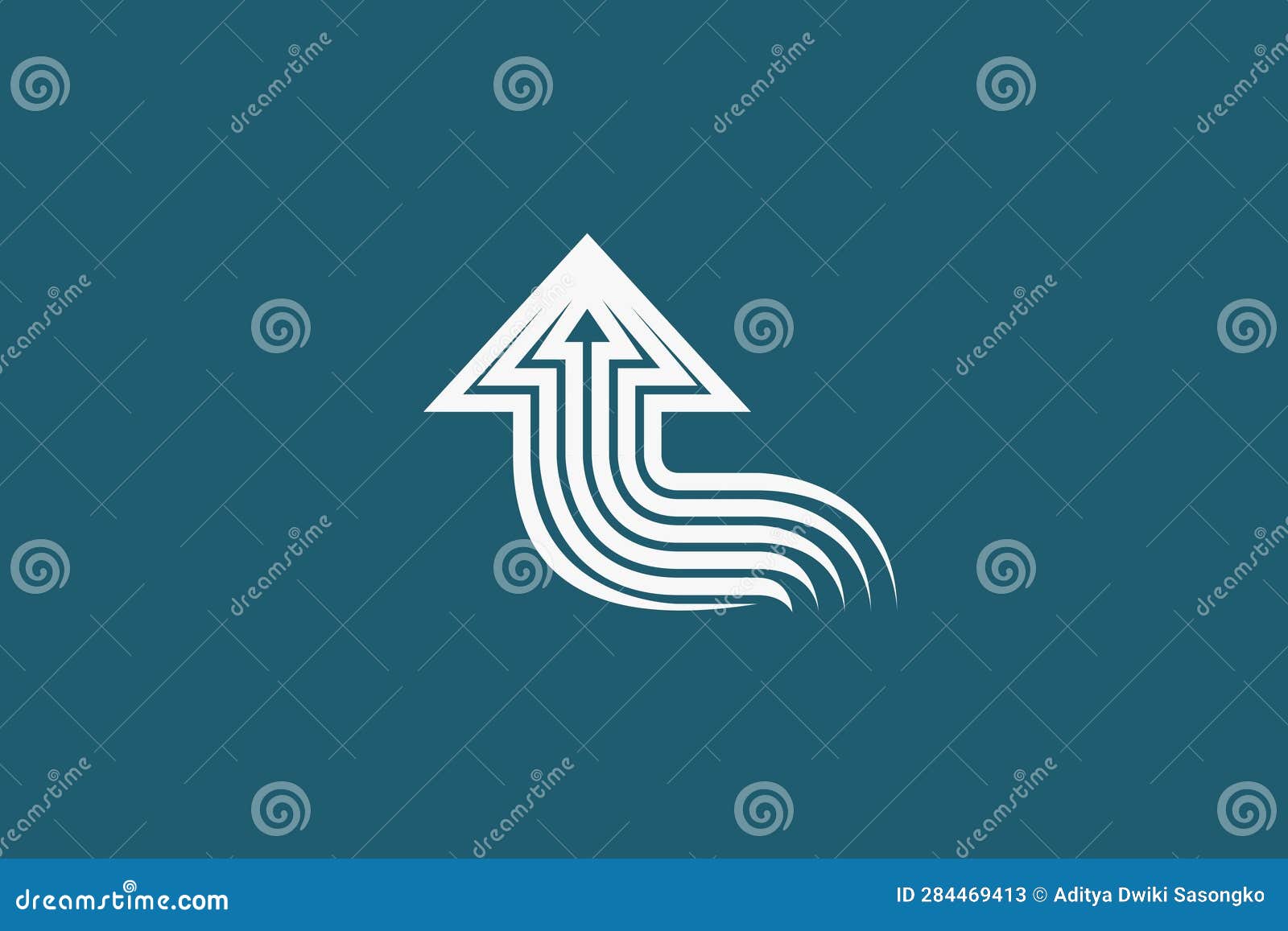 Arrow technology logo stock vector. Illustration of poster - 284469413