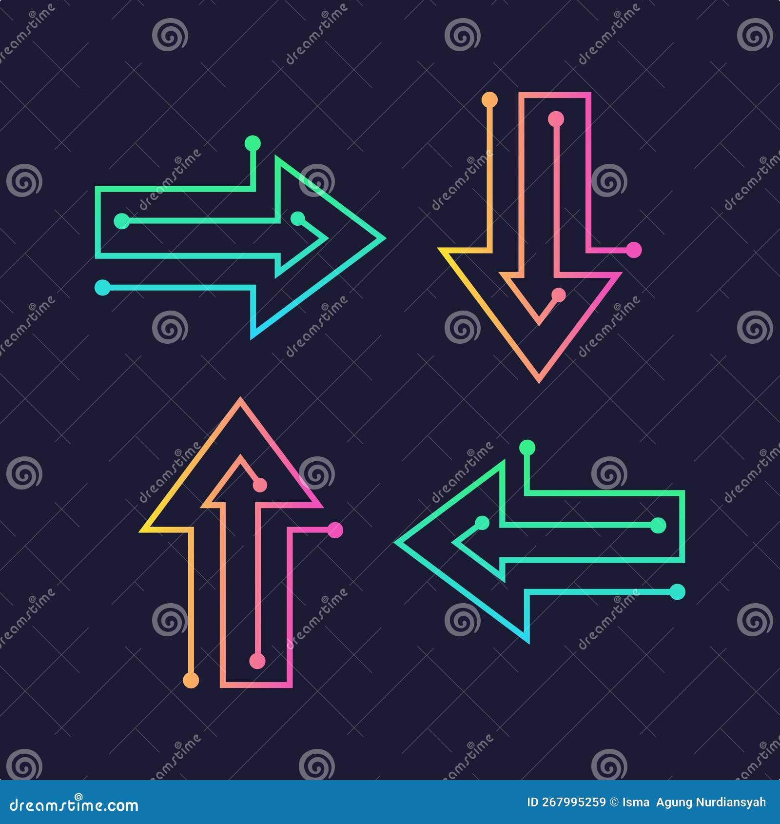 Arrow Technology Vector Logo. Direction Icon. this Logo is Suitable for ...