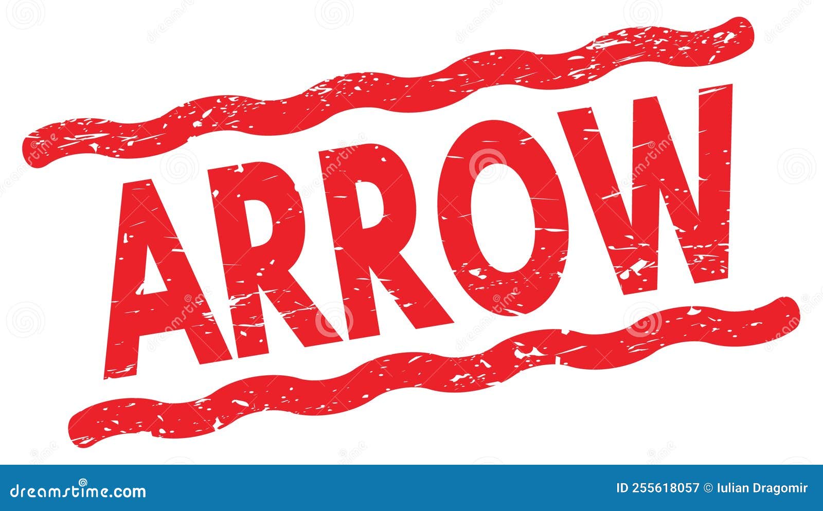ARROW Text on Red Lines Stamp Sign Stock Illustration - Illustration of ...