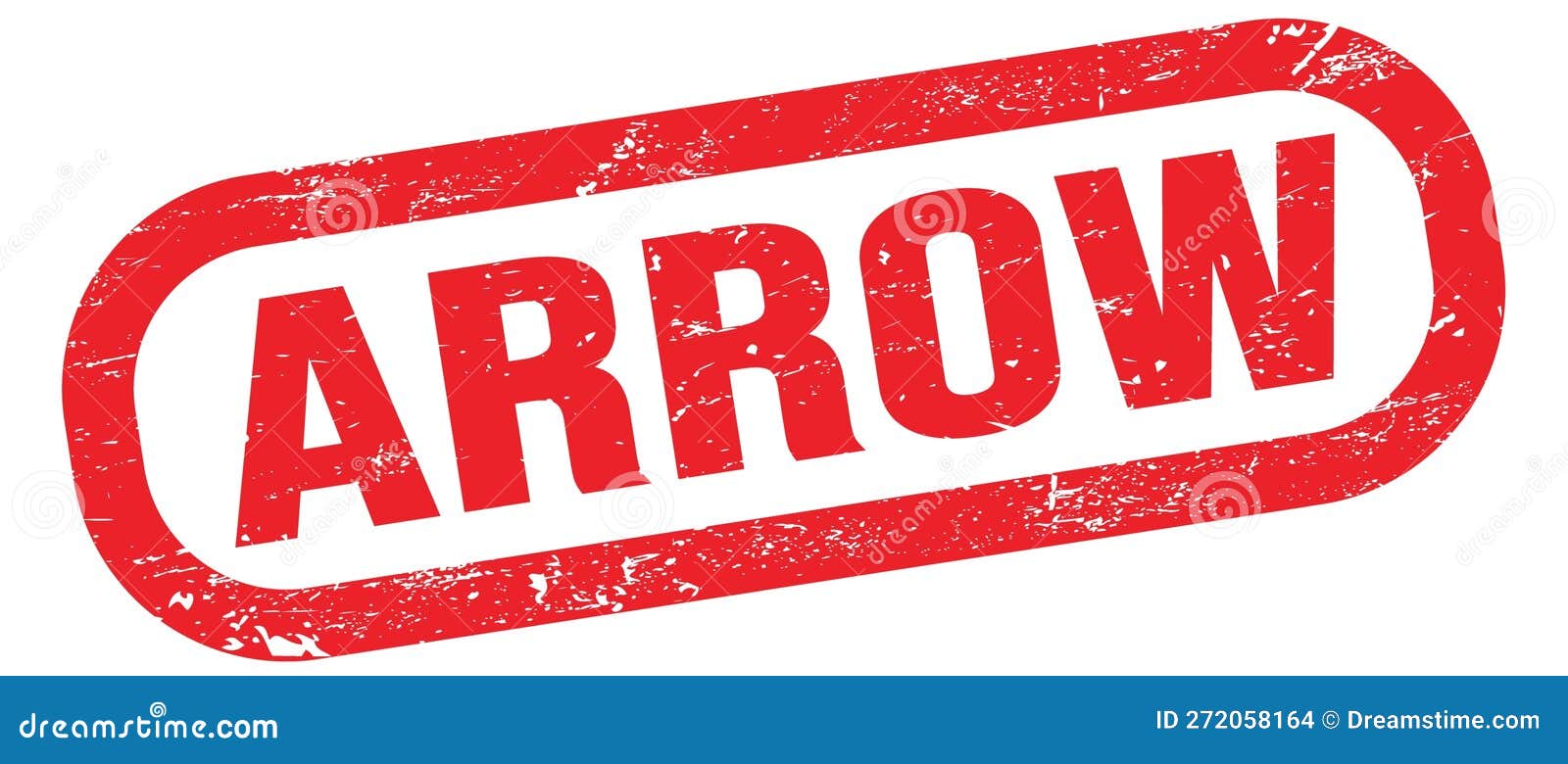 ARROW, Text on Red Rectangle Stamp Sign Stock Illustration ...