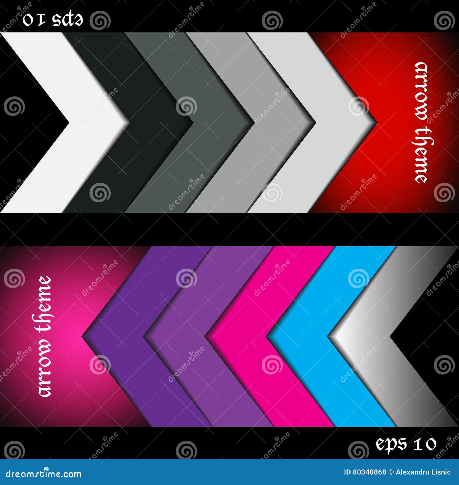 Arrow theme stock vector. Illustration of color, vector - 80340868