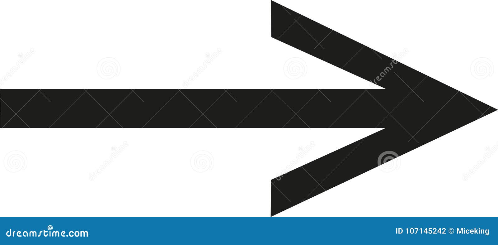 Arrow thin right stock vector. Illustration of right - 107145242