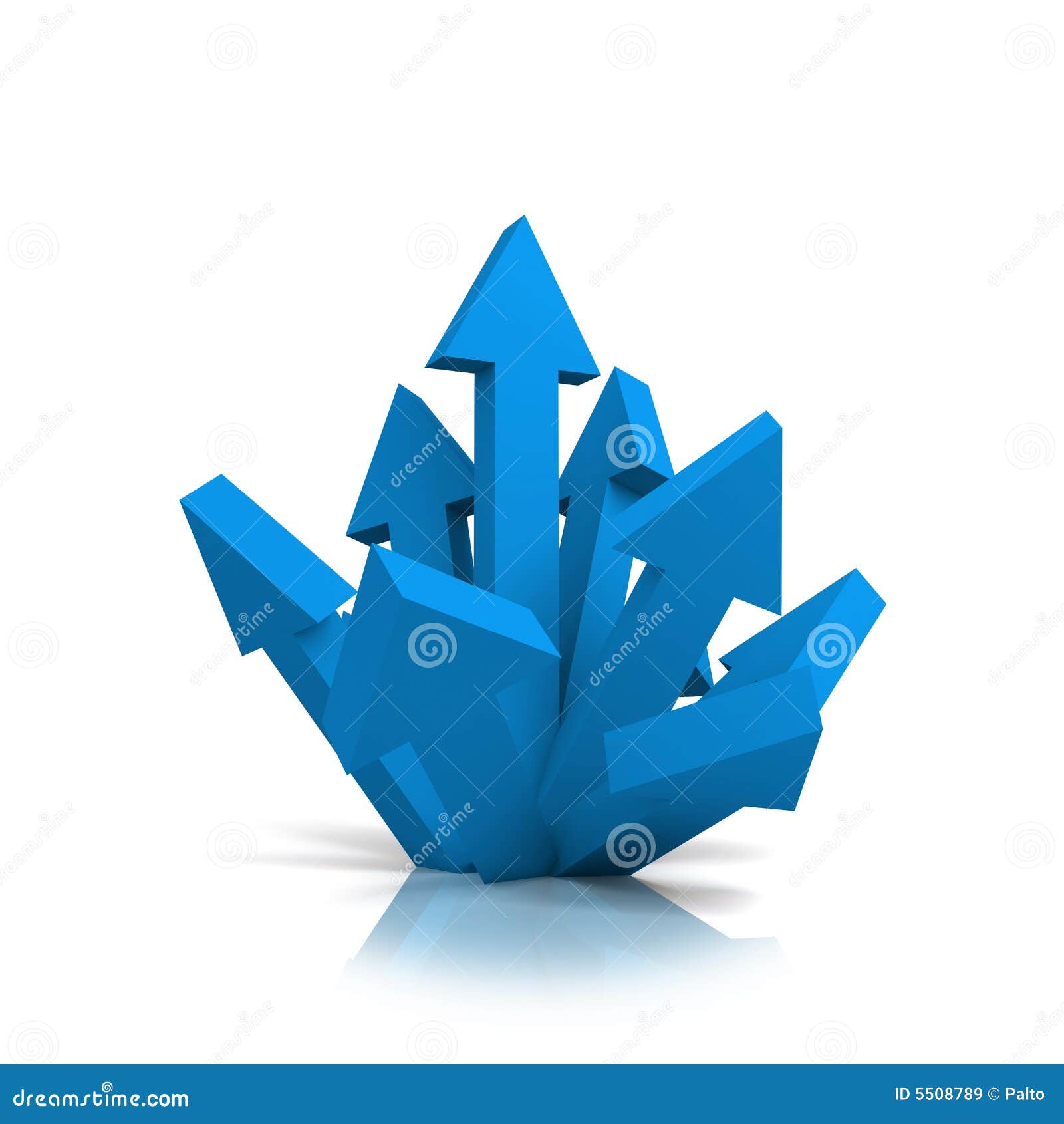 Arrow to success stock illustration. Illustration of business - 5508789