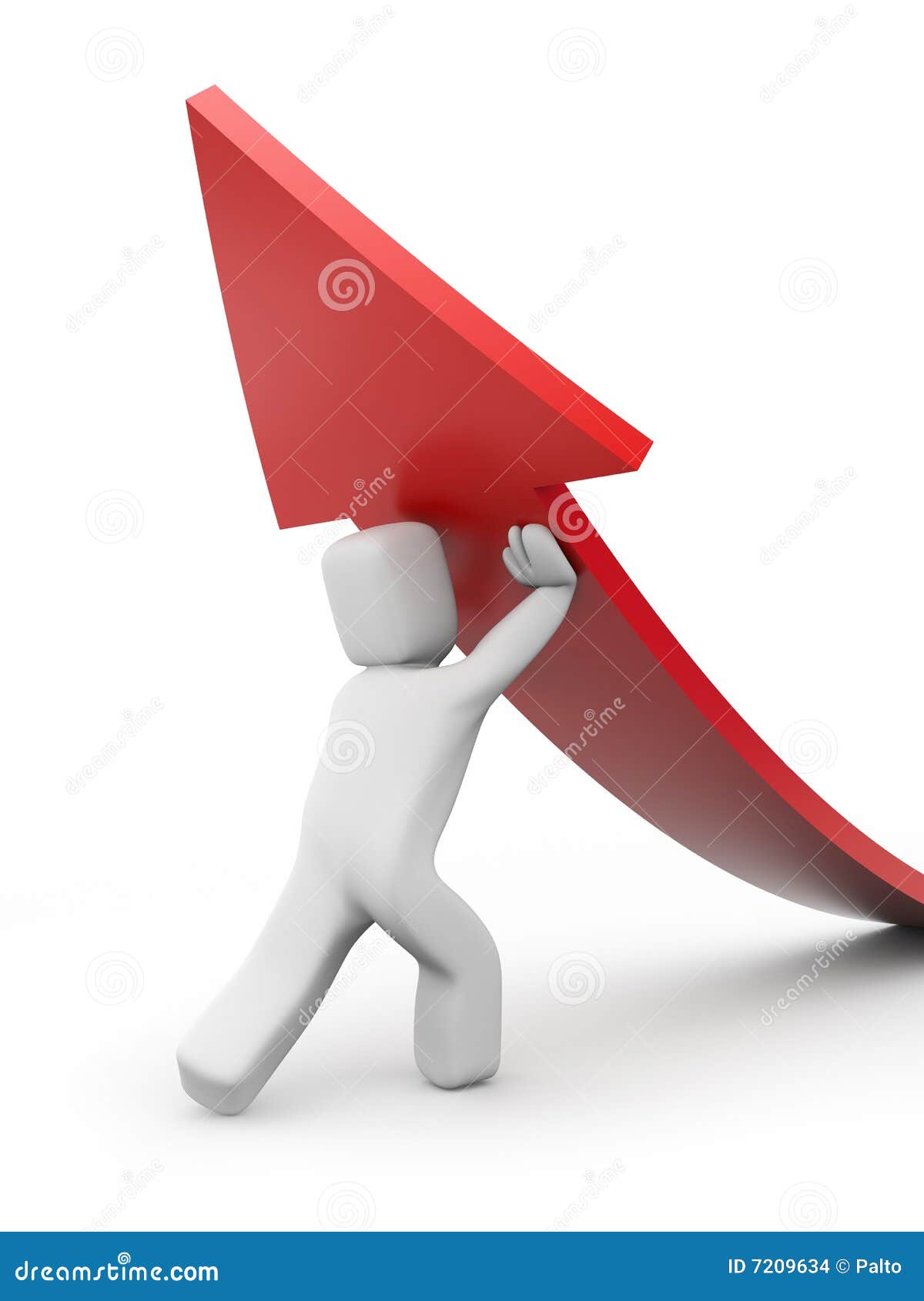 Arrow to success stock illustration. Illustration of idea - 7209634