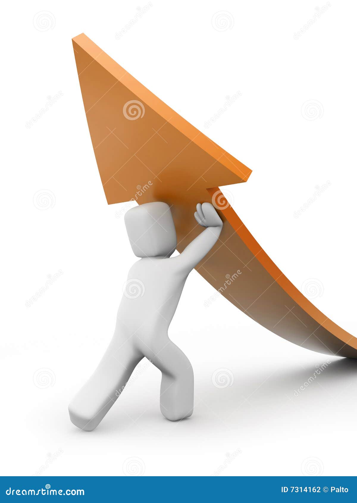 Arrow to success stock illustration. Illustration of businessman - 7314162