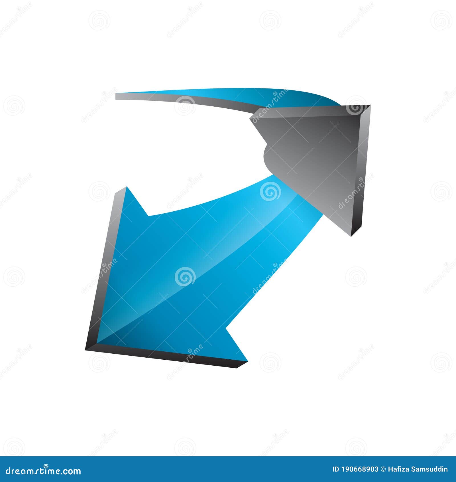 Arrow Towards in. Vector Illustration Decorative Design Stock Vector ...