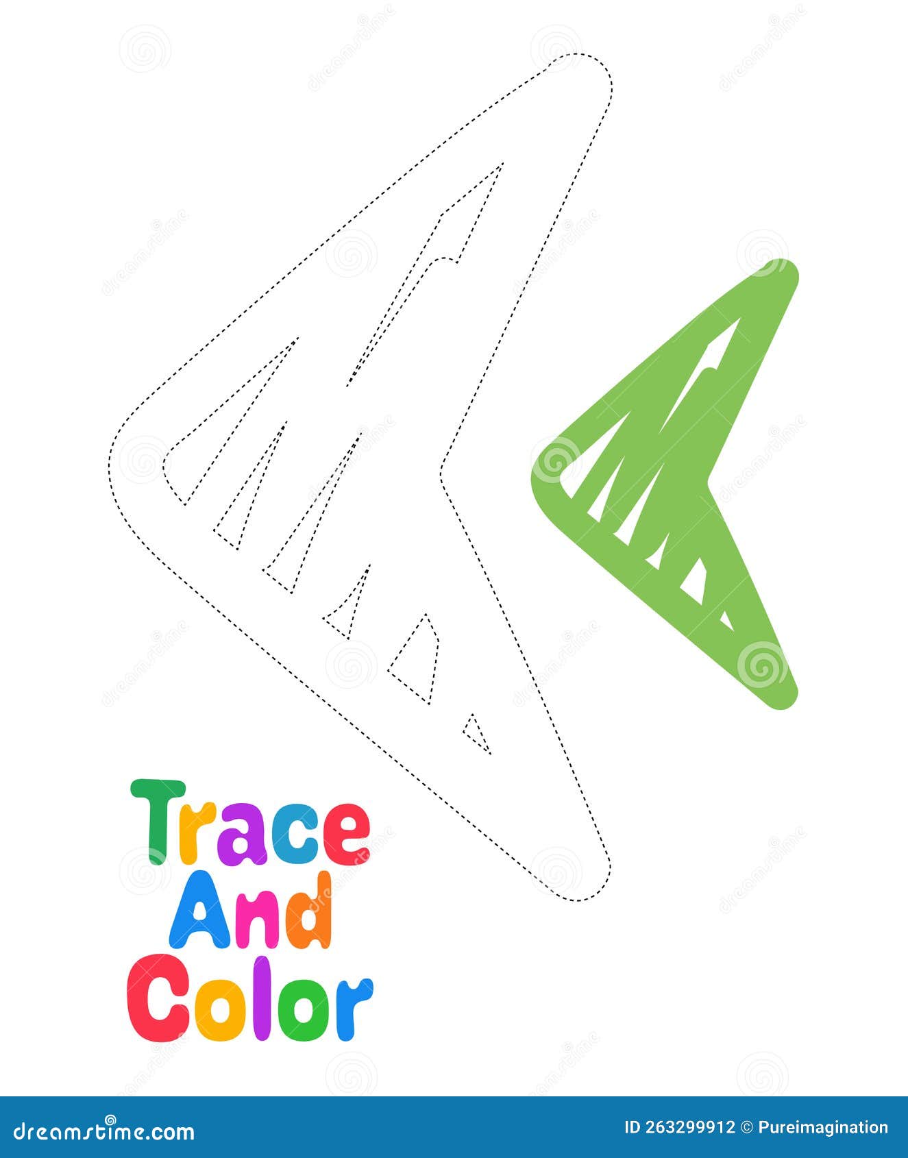 Arrow Tracing Worksheet for Kids Stock Vector - Illustration of draw ...
