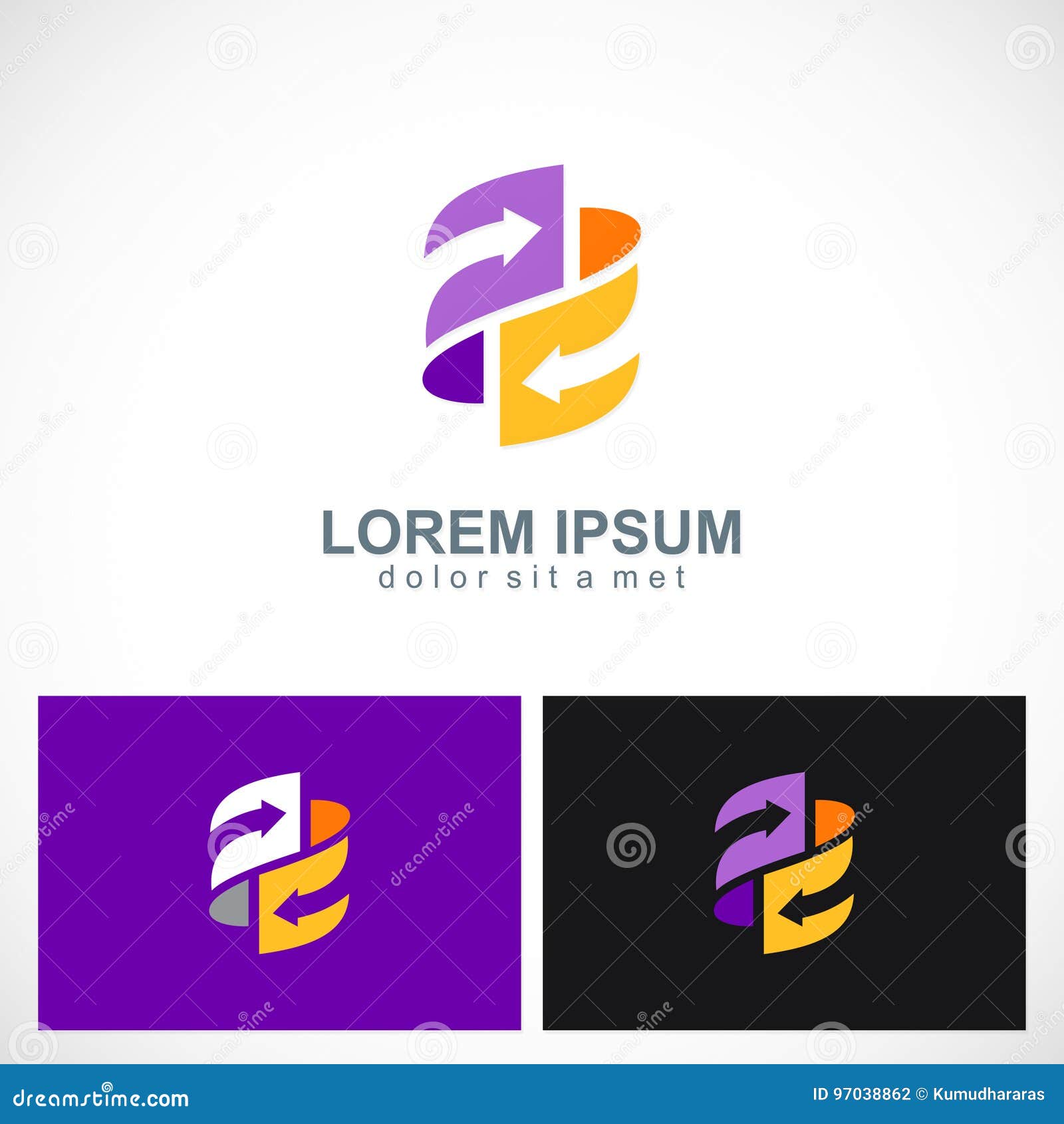 Arrow Trade Circle Vector Logo Stock Vector - Illustration of ...