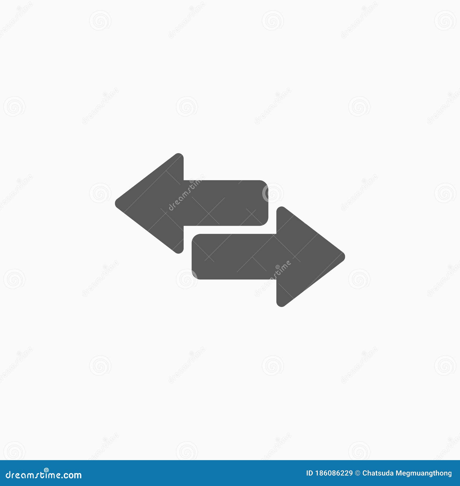 Arrow Transfer Icon, Arrow Vector, Direction Illustration Stock Vector ...