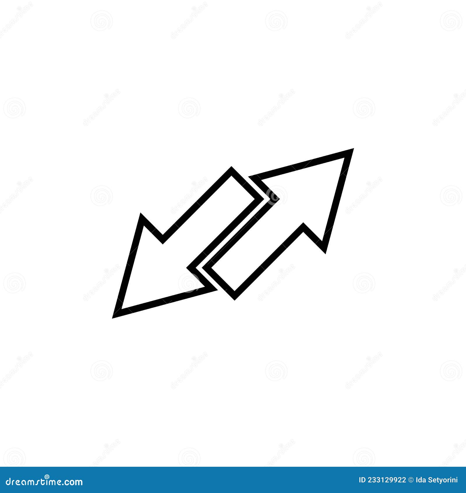 Arrow Transfer Logo Illustration Design Stock Illustration ...
