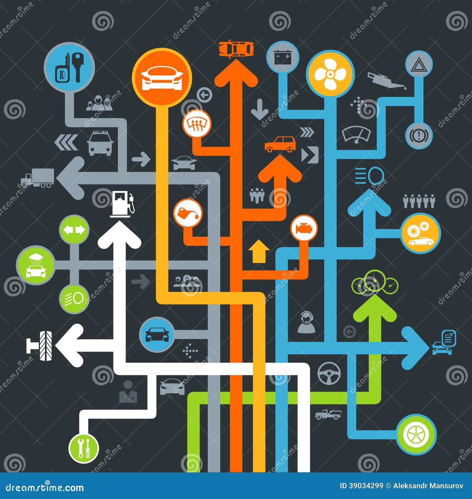 Arrow transport stock vector. Illustration of site, road - 39034299