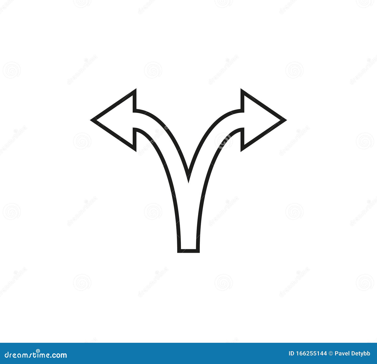 Arrow, Two Way, Direction Icon. Vector Illustration, Flat Design Stock ...