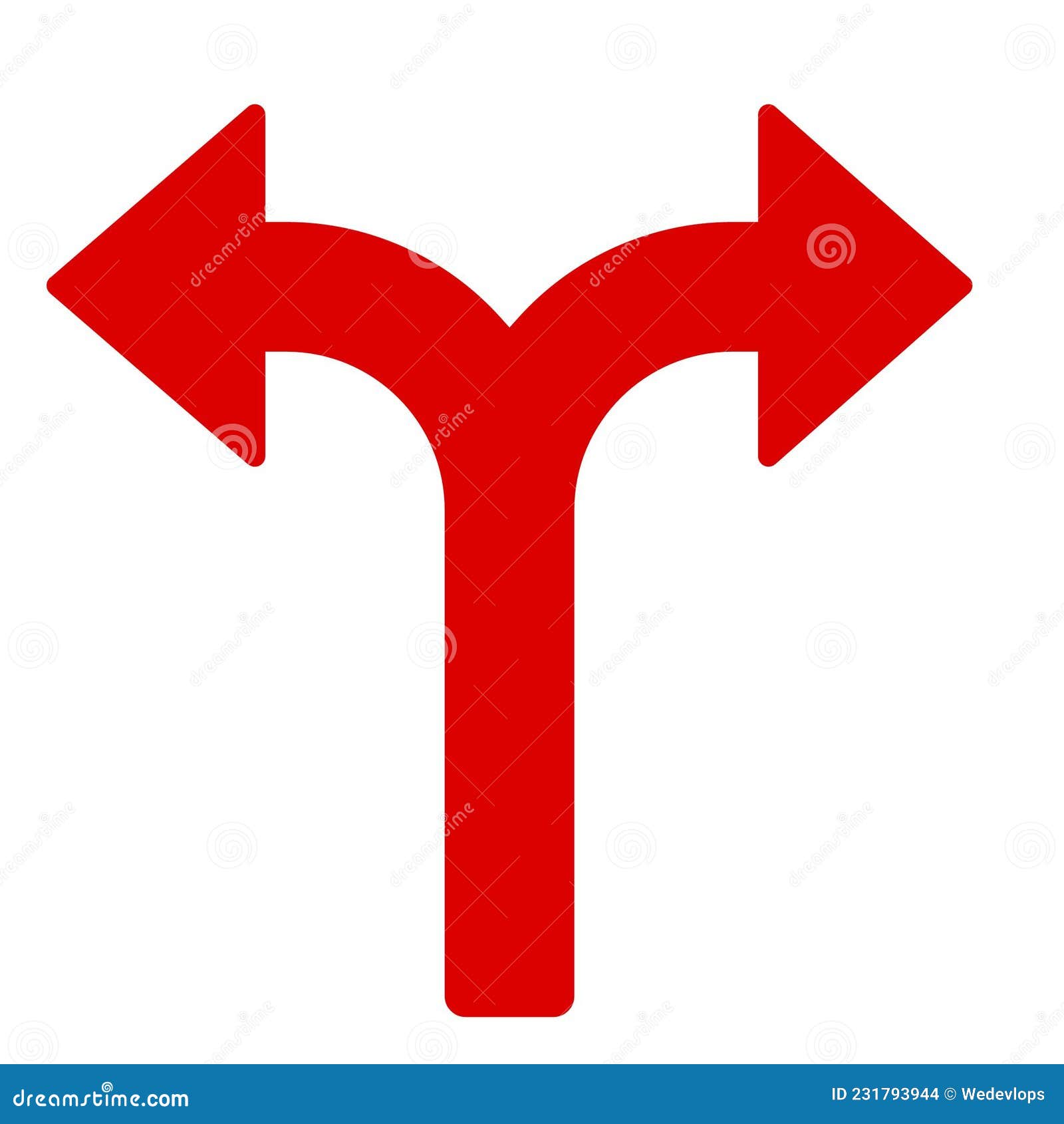 Arrow two way navigation stock photo. Illustration of signage - 231793944