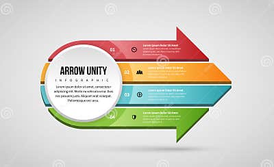 Arrow Unity Infographic stock vector. Illustration of copyspace - 123832575