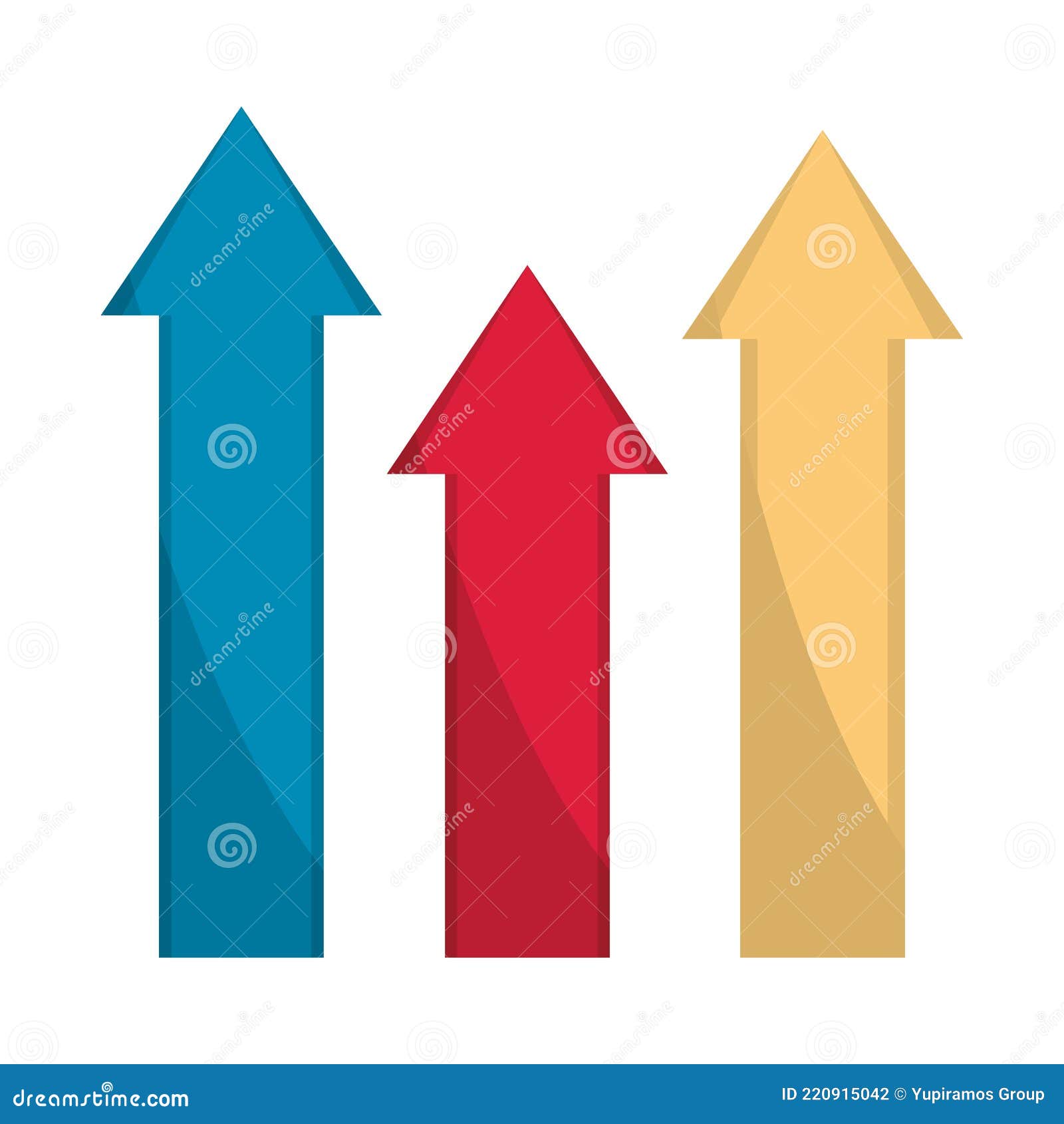 Arrow up chart stock vector. Illustration of isolated - 220915042