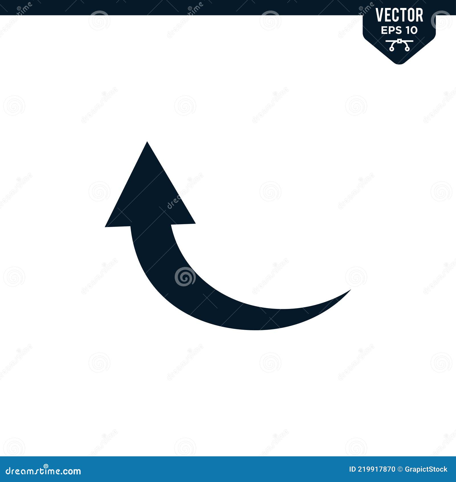 Arrow Up Direction Icon, Glyph Style Stock Vector - Illustration of ...