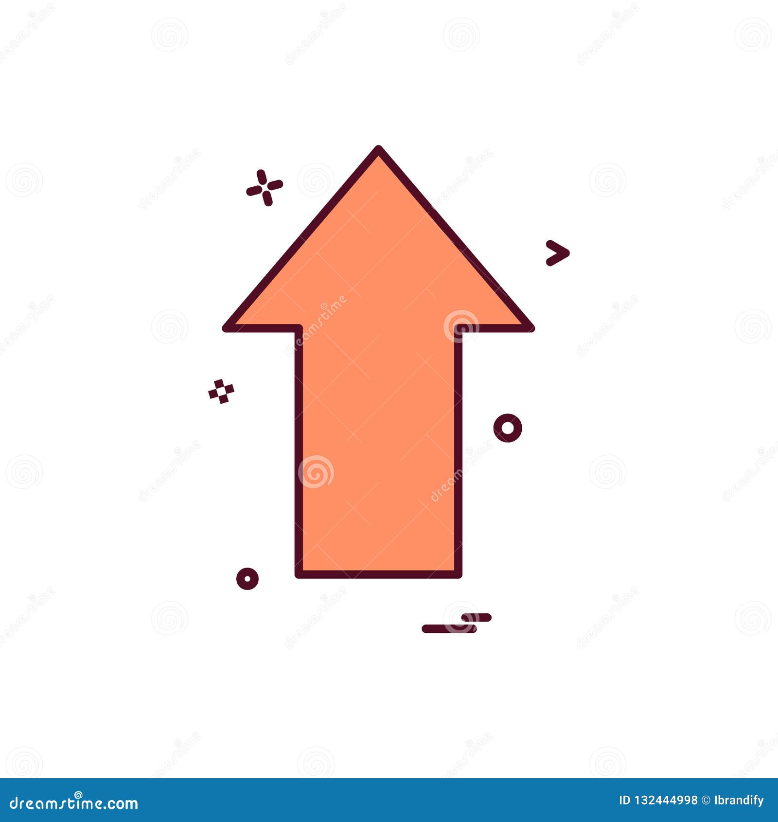 Arrow Up Direction Icon Vector Design Stock Vector - Illustration of ...