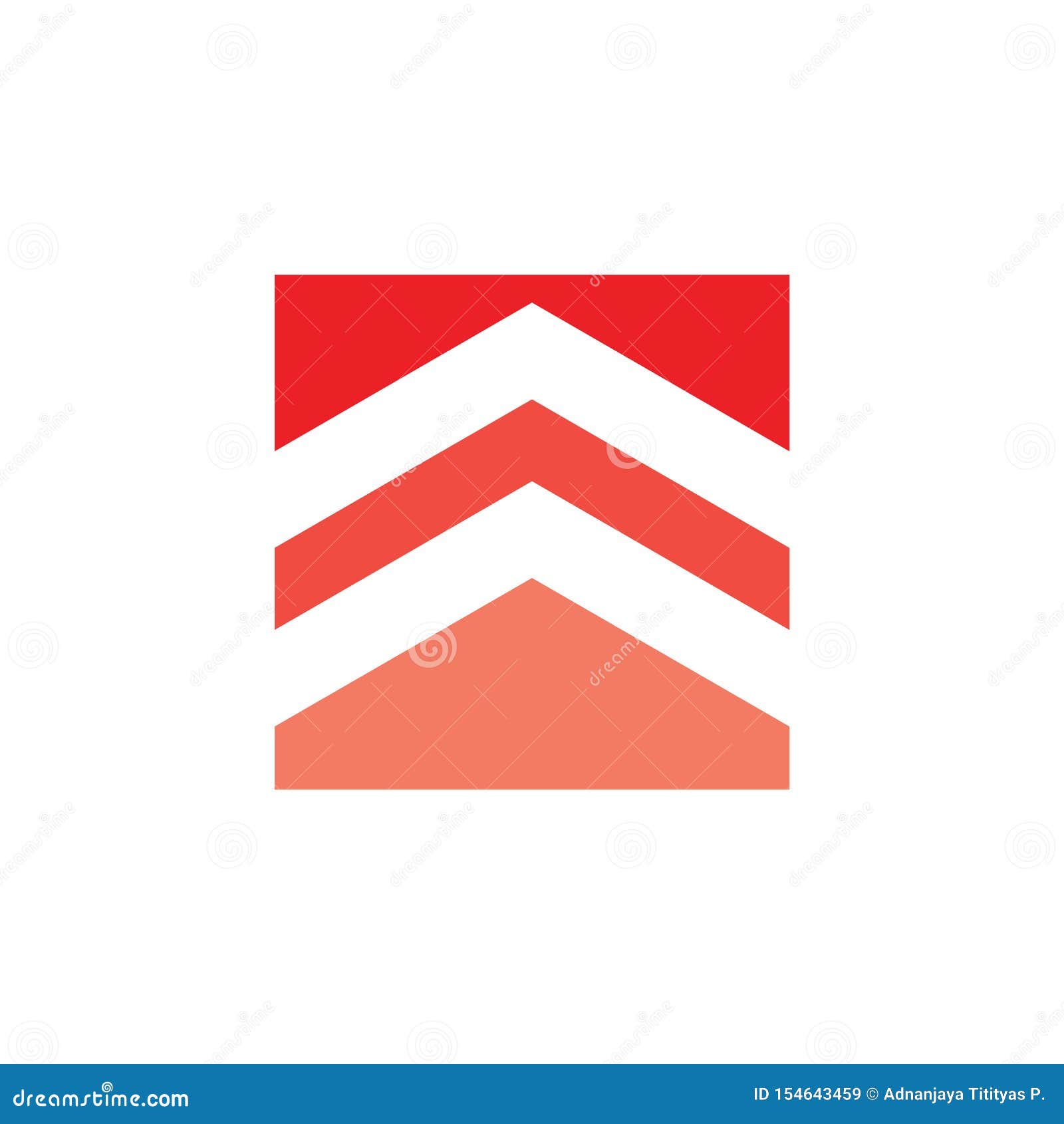 Arrow Up Geometric Abstract Roof Logo Vector Stock Vector ...