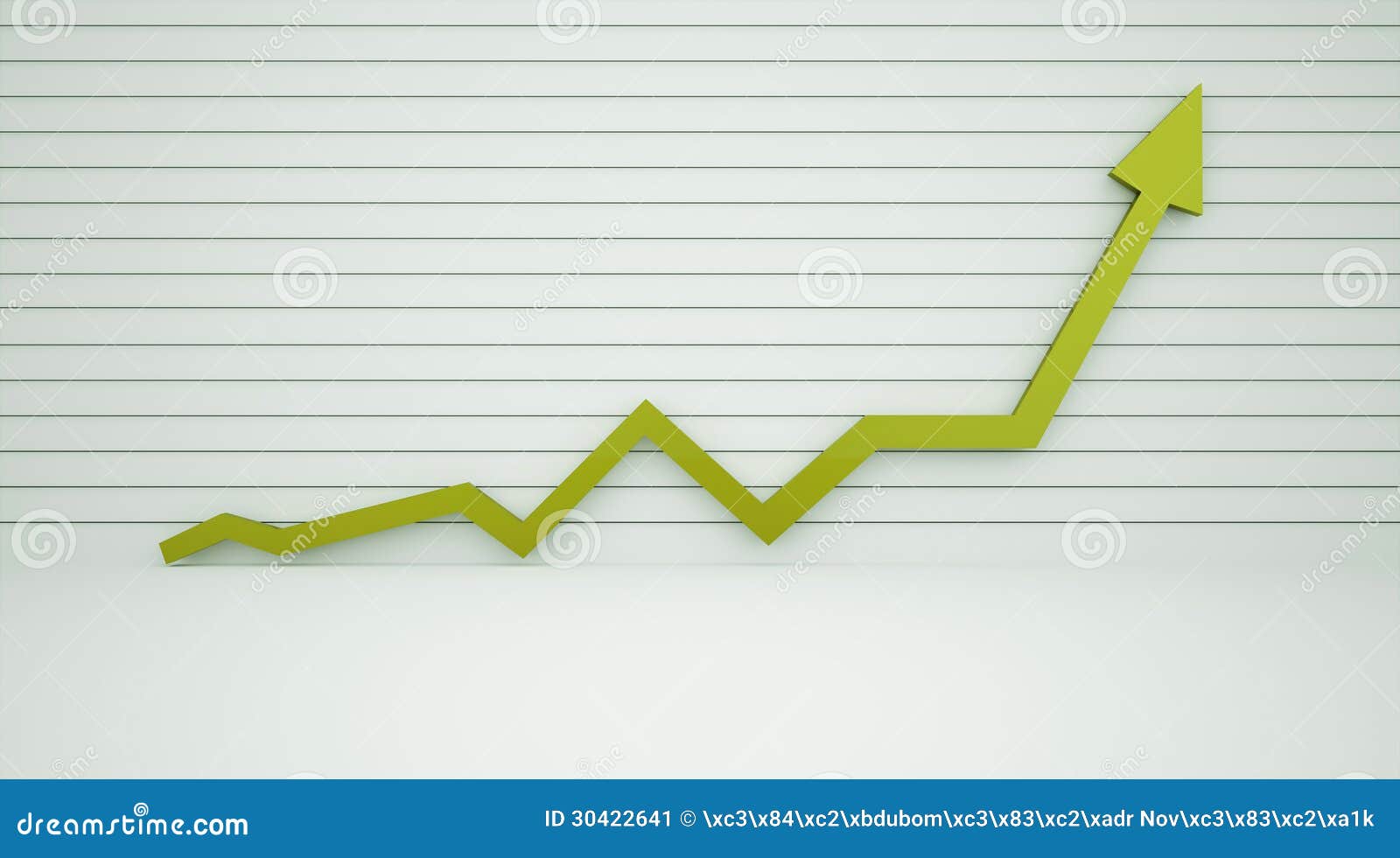 Arrow up with graph stock illustration. Illustration of forecast - 30422641