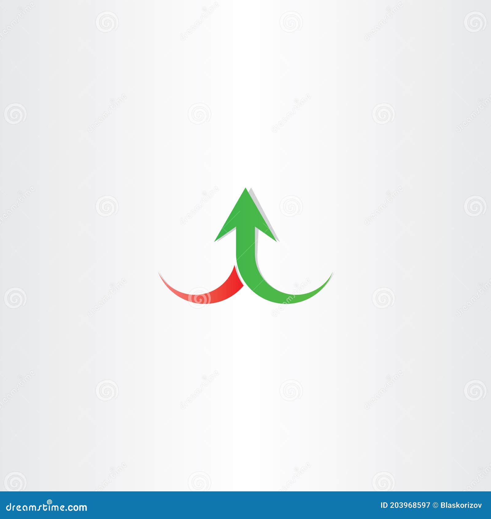 Arrow Up Growth Symbol Vector Sign Stock Vector - Illustration of line ...