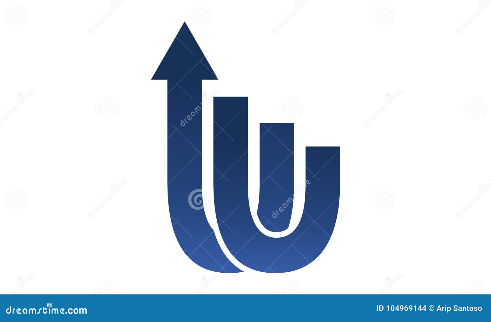 Arrow Up Template stock vector. Illustration of idea - 104969144
