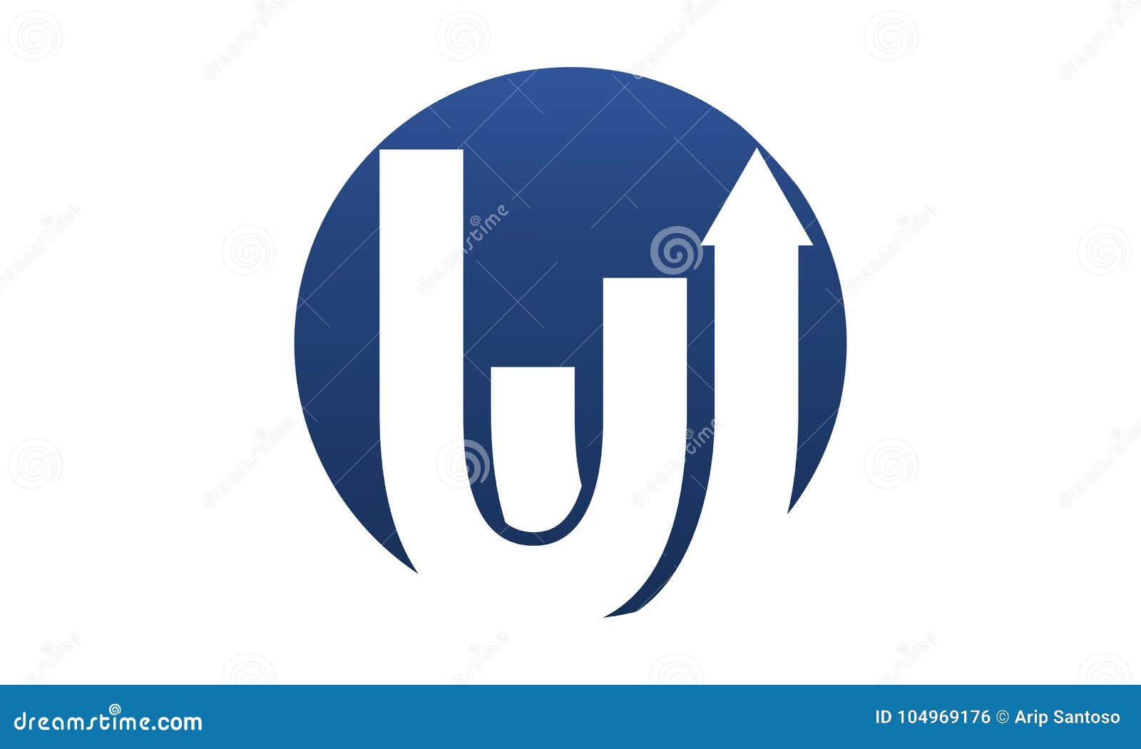 Arrow Up Template stock vector. Illustration of logo - 104969176