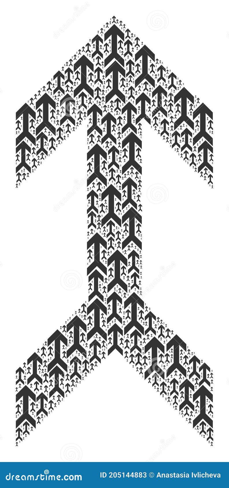Arrow Up Recursion Composition of Itself Icons Stock Vector ... Arrow Up Recursion Composition of Itself Icons Stock Vector ...