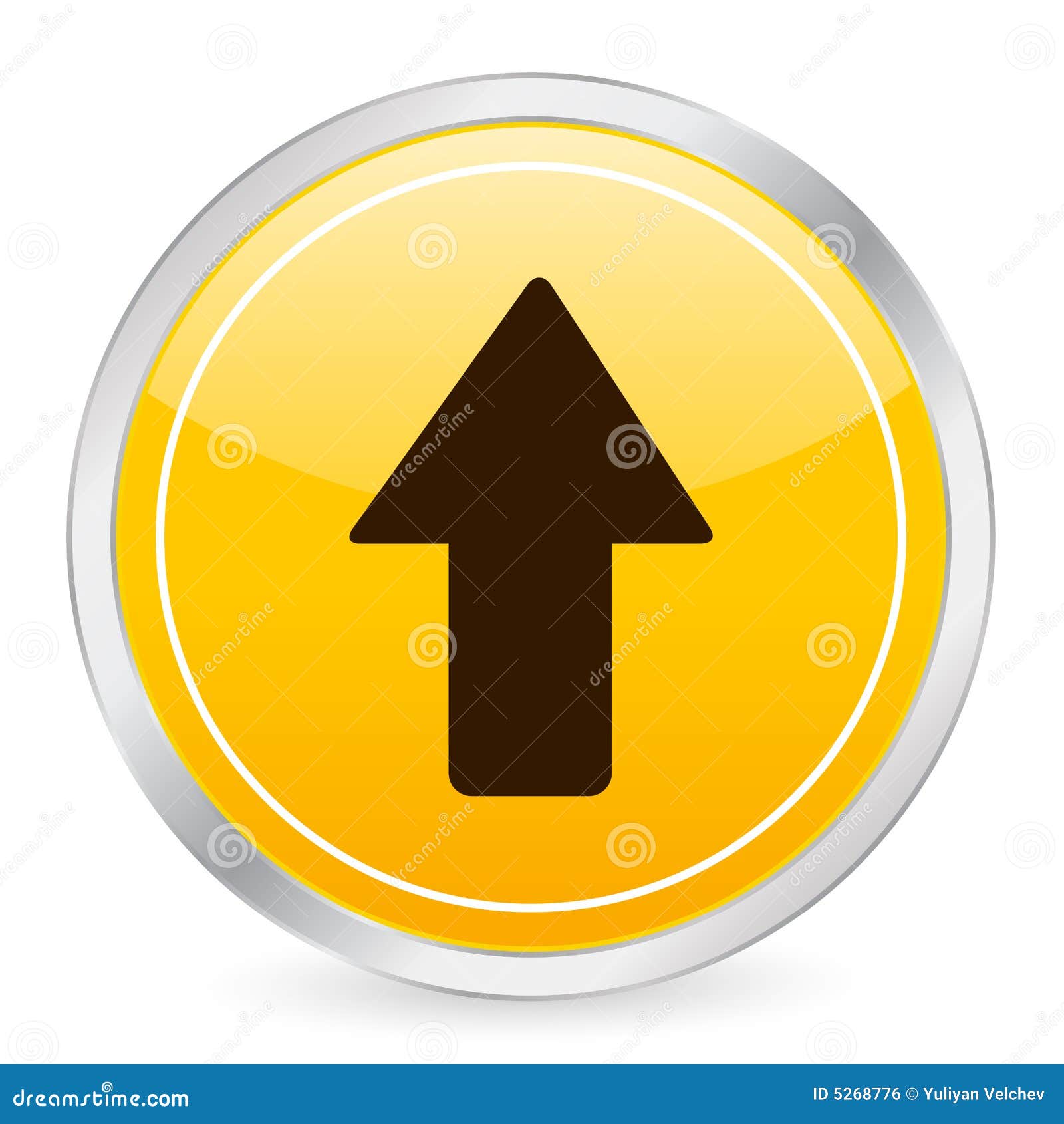 Up Arrow Icon Grey