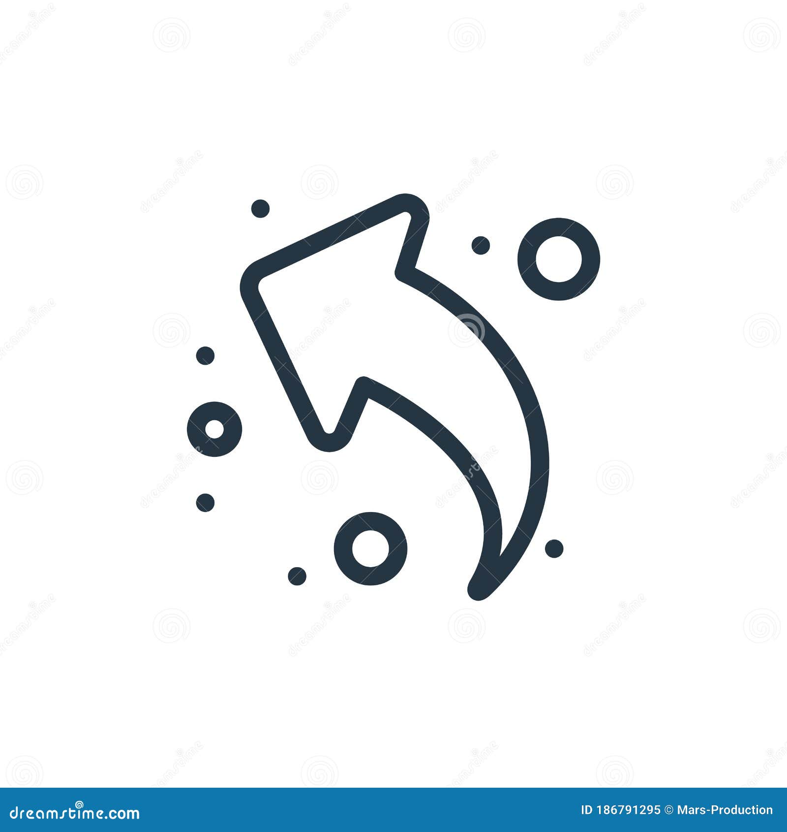 Arrow Upward Vector Icon. Arrow Upward Editable Stroke Stock Vector ...