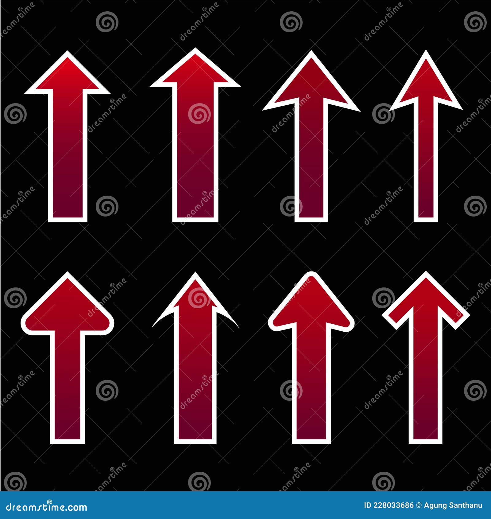 Arrow vector icon art stock vector. Illustration of vintage - 228033686