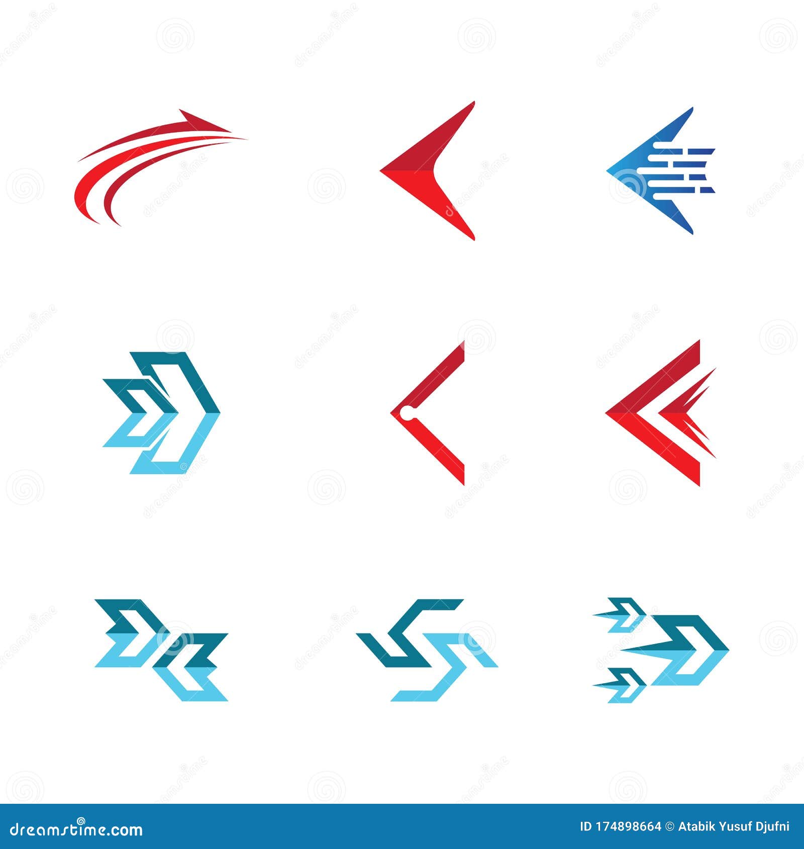 Arrow vector icon stock vector. Illustration of logotype - 174898664