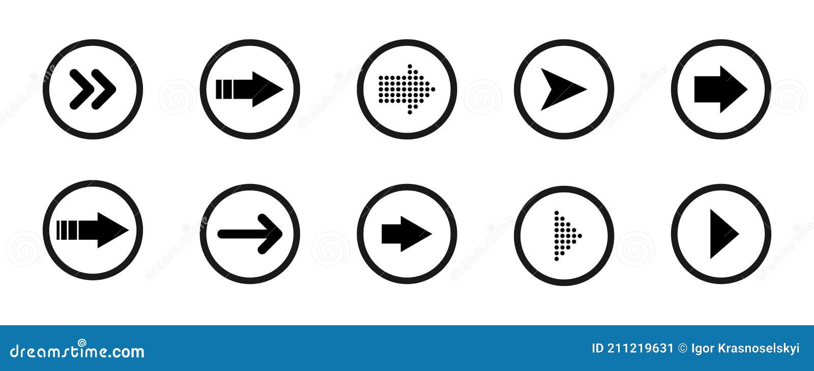 Arrow Vector Icon. Arrow Icon. White Arrows on Black Buttons. Web Icons ...