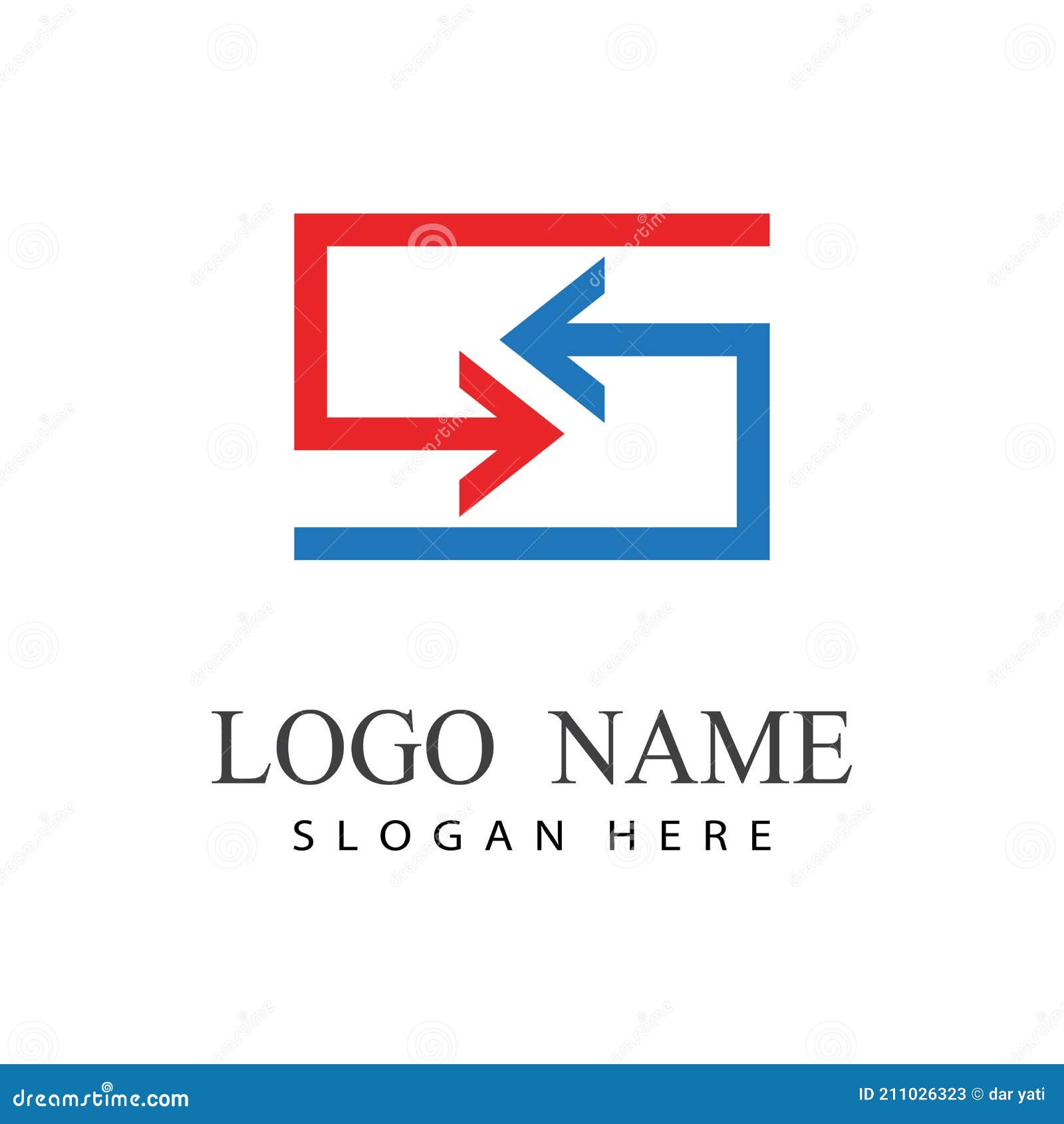 Arrow Vector Illustration Icon Logo Template Design Stock Vector ...